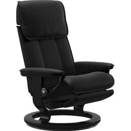 Relaxsessel stressless, B:87cm H:101cm T:78cm, schwarz, Leder BATICK: BATICK ist ein leicht korrigiertes, durchgef&auml;rbtes und genarbtes M&ouml;belleder,