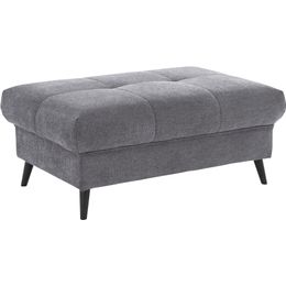 Polsterhocker COTTA, B:100cm H:45cm T:64cm, grau, 90% Polyester 10% Polyamid, Hocker, "Mia"