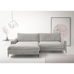 Ecksofa Inosign, B:272cm H:84cm T:190cm, grau, 88% Polyester, 12% Polyacryl, Wohnzimmer, Sofas, "Downtown, B/T/H: 272/190/84 cm L-Form", weicher