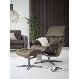 Relaxsessel stressless, B:83cm H:100cm T:76cm, braun, Leder BATICK: BATICK ist ein leicht korrigiertes, durchgefärbtes und genarbtes Möbelleder, bei