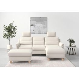 Sit & More Ecksofa SIT & MORE, B:234cm H:90cm T:168cm, beige, Wohnzimmer, Sofas, "Farö L-Form", inklusive Federkern, wahlweise mit Bettfunktion und Bettkasten