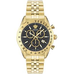 Versace Kinder Chronograph "CHRONO MASTER", gold, Armbanduhren, Quarzuhr, Armbanduhr, Herrenuhr, Datum, Stoppfunktion, Swiss Made