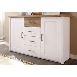 Kombikommode Schlafkontor, B:150cm H:90cm T:42cm, braun, Holzwerkstoff, Schlafzimmer, Sideboards, "Luca"