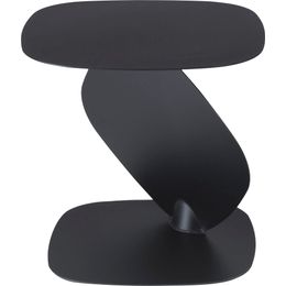 Beistelltisch SPINDER DESIGN, B:44cm H:44cm T:44cm, schwarz, Wohnzimmer, Tische, "Ziggy", Metall, Einzigartiges Design, Breite 44 cm