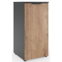 Kommode wimex, B:41cm H:92cm T:41cm, schwarz, Spanplatte, Sideboards, "Level by fresh to go", 1-türig mit soft-close Funktion, 41cm breit, 92cm hoch
