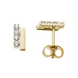 Firetti Damen Paar Ohrstecker "Schmuck Geschenk Gold 333 Ohrschmuck", Gelbgold 333, gelb, Gelbgold 333, Ohrringe, mit Zirkonia (synth.)