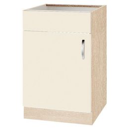 Wiho-Küchen Spülenschrank WIHO KÜCHEN, B:50cm H:82cm T:57cm, beige, Küche, Schränke, "Flexi", Breite 50 cm