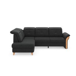 Ecksofa Home Affaire, B:269cm H:92cm T:200cm, grau, Luxus-Microfaser Euphora 100% Polyester, ;Easy Care: 98% Polyester, 2% Polyamid;Luxus-Microfaser