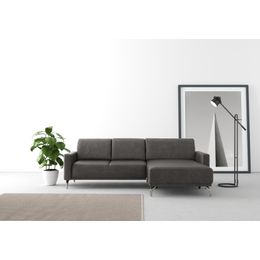 Sit & More Ecksofa SIT & MORE, B:251cm H:84cm T:163cm, grau, Wohnzimmer, Sofas, "Bailando L-Form", wahlweise mit Kopfteilverstellung und Vorziehsitz, motorisch