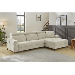 Jockenhöfer Ecksofa, B:300cm T:105cm, braun, JOCKENHÖFER GRUPPE, Korpus: 95% Polyester, 5% Nylon;Kissen: 95% Polyester, 5% Nylon, Wohnzimmer, Sofas, "Monaco