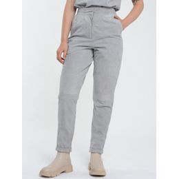 Jagger & Evans JAGGER & EVANS Damen Lederhose "42021273", grau, Gr. L, Obermaterial: 100% Ziegenleder; Innenfutter: 100% Polyester, Hosen