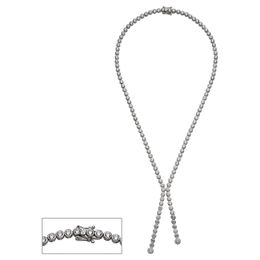 Jobo Damen Collier, Silber 925 (Sterlingsilber), L: 42, silber, Silber 925 (Sterlingsilber), Halsketten, 925 Silber mit Zirkonia 42 cm