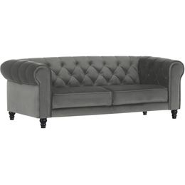 2,5-Sitzer GUTMANN FACTORY, B:195cm H:75cm T:90cm, grau, 100% Polyester, Sofas