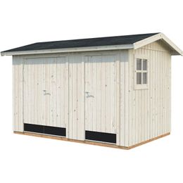Gerätehaus Palmako, beige, Massivholz, Garten, Gerätehäuser, "Olaf", natur