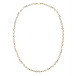 Diamonds by Ellen K. Damen Collierkettchen "Gold 585 Perle weiß 6mm", 45cm, Gold, L: 45 B: 6mm, gelb, FASCINATION BY ELLEN K., Gold, B:6mm, Halsketten