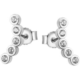 Firetti Damen Paar Ohrstecker "Schmuck Geschenk Silber 925 Ohrschmuck Ohrringe", Silber 925 (Sterlingsilber), silber, Silber 925 (Sterlingsilber),