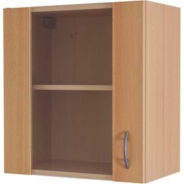 Glash&auml;ngeschrank Flex-Well, B:50cm H:54,8cm T:32cm, braun, Holzwerkstoff, Schr&auml;nke, "Nano", (B x H x T) 50 x 54,8 x 32 cm, mit Stollenglast&uuml;ren