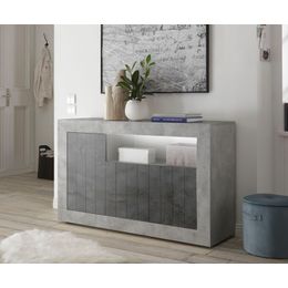 Sideboard Inosign, grau, Wohnzimmer, Sideboards, "Urbino", Breite 138 cm
