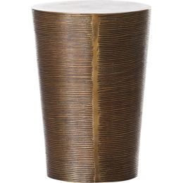 Beistelltisch GUTMANN FACTORY, B:31cm H:45cm T:31cm, grau, Garten, Tische, "65762", mit dekorativen Fr&auml;sungen