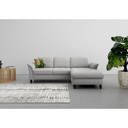 Sit & More Ecksofa SIT & MORE, B:258cm T:173cm, grau, 95% Polyester, 5% Polyamid, Wohnzimmer, Sofas, "Maggiore L-Form", wahlweise mit Kopfteilverstellung,