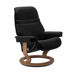 Relaxsessel stressless, B:79cm H:103cm T:73cm, schwarz, Leder BATICK: BATICK ist ein leicht korrigiertes, durchgef&auml;rbtes und genarbtes M&ouml;belleder,