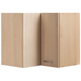 Wiho-K&uuml;chen Eckh&auml;ngeschrank WIHO K&Uuml;CHEN, B:60cm H:56,5cm T:35cm, braun, K&uuml;che, Schr&auml;nke, "Kiel", 60 cm breit