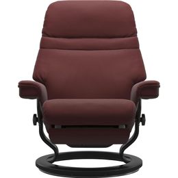 Relaxsessel stressless, B:79cm H:103cm T:78cm, rot, Leder BATICK: BATICK ist ein leicht korrigiertes, durchgefärbtes und genarbtes Möbelleder, bei