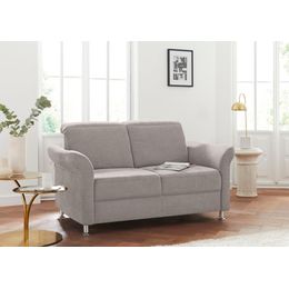 Sit & More 2-Sitzer SIT & MORE, B:159cm H:83cm T:96cm, grau, Sofas, "Darwin", inklusive Federkern, wahlweise mit Kopfteilverstellung
