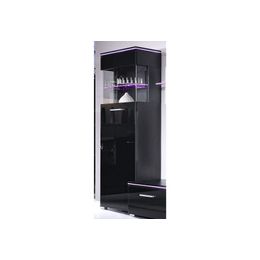Vitrine H&Ouml;LTKEMEYER, B:50cm H:148cm T:32cm, schwarz, Wohnzimmer, Schr&auml;nke, "Show", H&ouml;he 148 cm, ohne Beleuchtung