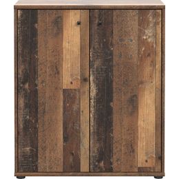 Kommode FORTE, B:73,7cm H:85,5cm T:34,8cm, braun, Dekorfolie, FSC-zertifizierter Holzwerkstoff, Sideboards, "Tempra", Breite 73,7 cm