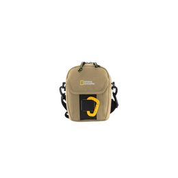 Damen Schultertasche "EXPLORER III", National Geographic, beige, Kunstfaser, Taschen, Hergestellt aus recycelten PET-Flaschen