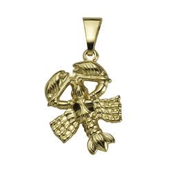 Vivance Damen Kettenanh&auml;nger "585/- Gelbgold glanz", one-size, Gold, 0,7 g, gelb, Gold, Schmuckanh&auml;nger