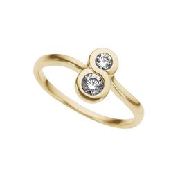Firetti Damen Fingerring "Schmuck Geschenk Gold 333 Damenring Goldring Infinity Schleife", 18, Gelbgold 333, gold, Gelbgold 333, Fingerringe, mit