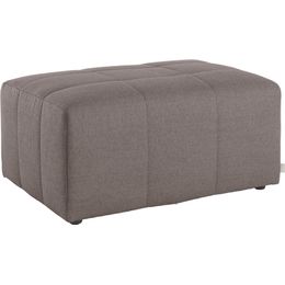 Polsterhocker, B:90cm H:44cm T:65cm, braun, LeGer Home by Lena Gercke, 100% Polyester, Hocker, "Maileen", passend zur Polsterserie "Maileen", Teil
