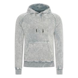 Rusty Neal Herren Kapuzensweatshirt, grau, Gr. XL, unifarben, 100% Baumwolle, Sweatshirts, in verwaschenem Design