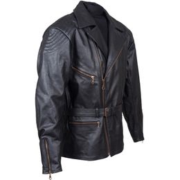 Roleff Motorradjacke "RO 222 S", 5XL, schwarz, Jacken