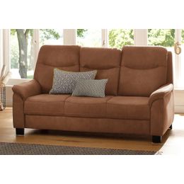 3-Sitzer Home Affaire, B:193cm H:104cm T:96cm, braun, Struktur weich (90% Polyester / 10% Polyamid);Luxus-Microfaser (100%