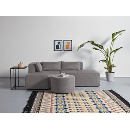 Ecksofa LEONIQUE, B:219cm H:70cm T:150,5cm, grau, Wohnzimmer, Sofas, "Alexane L-Form", zusammengesetzt aus Modulen, in vielen Bezugsqualitäten und