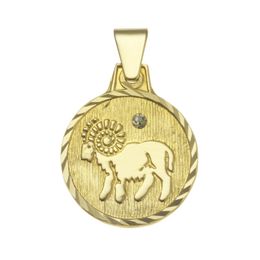 Vivance Damen Kettenanh&auml;nger "333/- Gelbgold", one-size, Gold, 0,8 g, gelb, Gold, Schmuckanh&auml;nger
