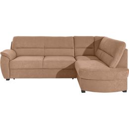 Sit & More Ecksofa SIT & MORE, B:251cm H:91cm T:176cm, braun, Luxus-Microfaser ALTARA NUBUCK (100% Polyester);Luxus-Microfaser ALTARA NUBUCK (100%