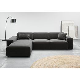 Ecksofa Andas, B:294cm H:71cm T:191cm, grau, 95% Polyester, 5% Nylon, Wohnzimmer, Sofas, "Glimminge auch in Breitcord, Feincord, Bouclé + Easy