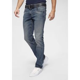 CAMP DAVID Herren Straight-Jeans "NI:CO:R611", blau, Gr. 38, Denim/Jeans, Obermaterial: 96% Baumwolle, 3% Polyester, 1% Elasthan, Jeans, mit
