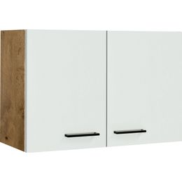 H&auml;ngeschrank Flex-Well, B:80cm H:54,8cm T:32cm, beige, Holzwerkstoff, K&uuml;che, Schr&auml;nke, "Vintea", (B x H x T) 80 x 54,8 x 32 cm, mit Metallgriffen
