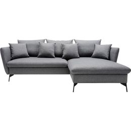 Ecksofa OTTO HOME, B:258cm H:91cm, grau, 100% Polyester;PU-Schaum und Nosag-Federung.;Federung Ottoman : 12 x Feder Type B 1650mm;Ferderung 2 Sitzer: