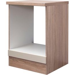 Herdumbauschrank Flex-Well, B:60cm H:86cm T:60cm, braun, Holzwerkstoff, Schr&auml;nke, "Nepal", (B x H x T) 60 x 85/86 x 60 cm