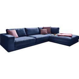 Ecksofa 3C CANDY, B:325cm H:86cm T:222cm, blau, Korpus/Basismaterial: 100% Polyester. Sitzfläche: 100% Polyester, Wohnzimmer, Sofas, "Enisa II