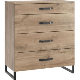 Schubkastenkommode wimex, B:81cm H:92cm T:41cm, braun, Sideboards, "Detroit by fresh to go"