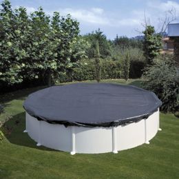 Pool-Abdeckplane GRE, B:330cm L:330cm, grau, Polyvinylchlorid (PVC), Planen, "Winterabdeckplane", f&uuml;r Stahlwandpools