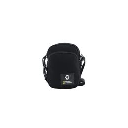 Damen Schultertasche "OCEAN", National Geographic, schwarz, Kunstfaser, Taschen, Hergestellt aus recycelten PET-Flaschen