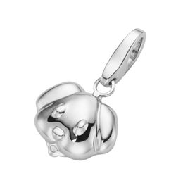 Damen Charm-Einh&auml;nger "Hundekopf, Silber 925", silber, Giorgio Martello MILANO, Silber 925 (Sterlingsilber), Charms